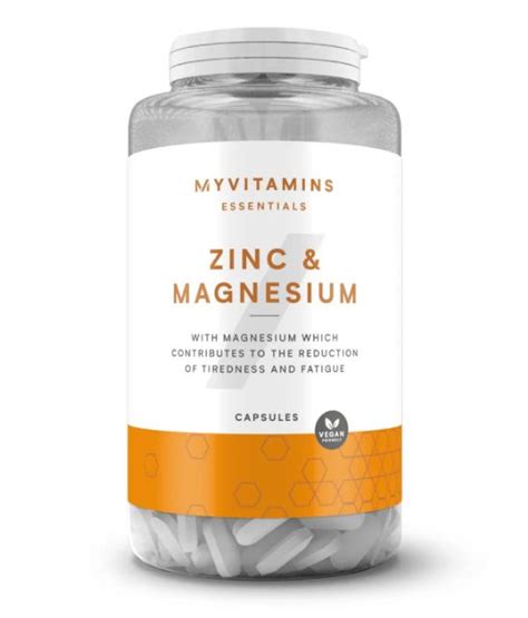 Цинк + Магний, Myprotein Zinc and Magnesium, 90 капсул / Для иммунитета ...