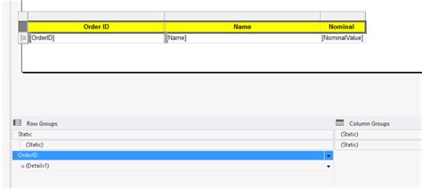 Reporting Services Can I Add Another Static Row For Breadcrumb Navigation In Ssrs Stack