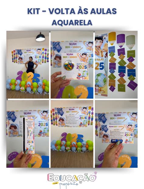Kit De Acolhimento Para Professores Volta às Aulas Educação Com