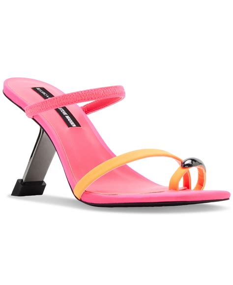 Steve Madden Jessica Rich X Harriet Strappy Blade Heel Dress Sandals In
