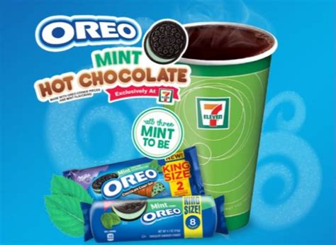 7 Eleven Releases New Oreo Mint Hot Chocolate Brand Eating