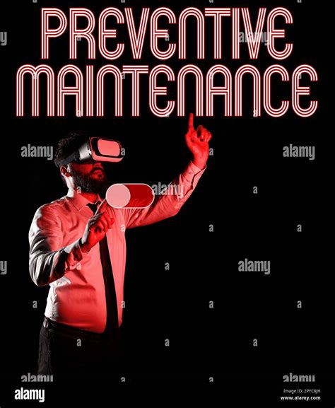 Conceptual Caption Preventive Maintenance Concept Meaning Avoid Breakdown Done While Machine