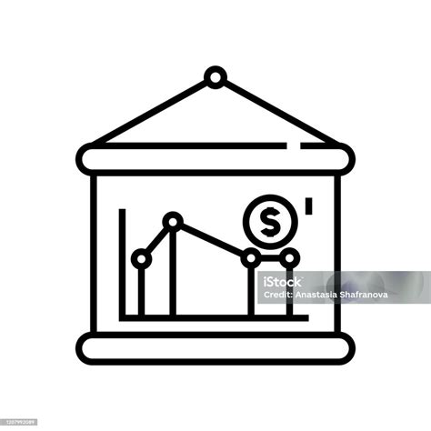 公司圖表線圖示概念符號輪廓向量插圖線性符號向量圖形及更多一個物體圖片 一個物體 一組物體 互聯網 Istock