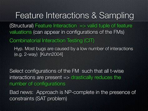 structural feature interactions for variability intensive systems