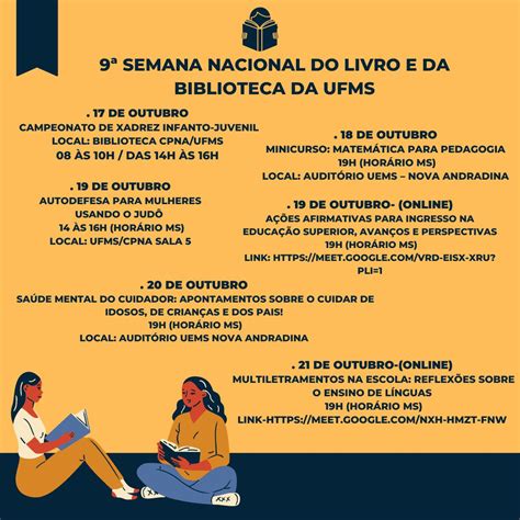 9ª Semana Nacional Do Livro E Da Biblioteca Da Ufms Campus De Nova
