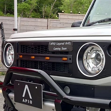 ジムサン会場北側apioデモカーブースにて新型グリル公開中で ニュース 神奈川横浜の方のジムニーならジムニー専門店 プロショップアピオ