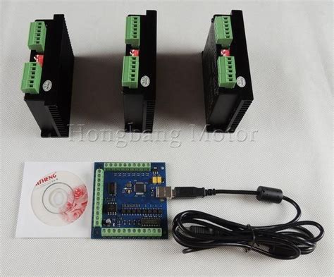 [visit To Buy] Cnc Mach3 Usb 3 Axis Kit 3pcs Tb6600 1 Axis Driver Controller One Mach3 4 Axis