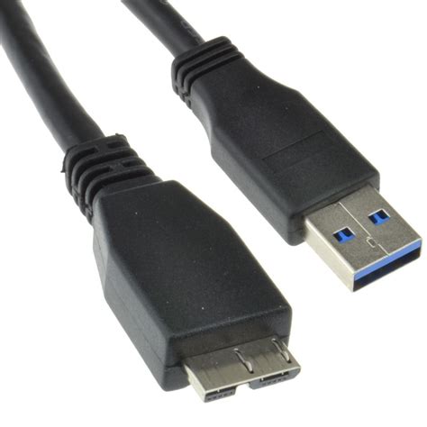 Usb 30 Superspeed A Mâle Vers 10 Broches Micro B Mâle Câble Noir 1 M