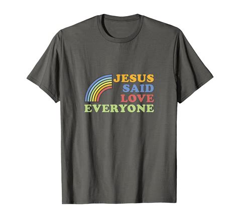 Colorful Jesus Said Love Everyone Rainbow T Shirt For Inspirational