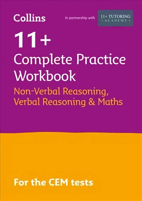11plus Verbal Reasoning Non Verbal Reasoning And Maths Complete Practice