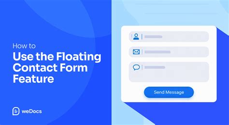 How To Use The Floating Contact Formassistant Widget Feature In Wedocs