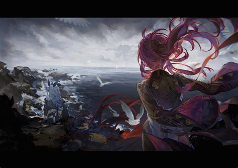 Kafka Silver Wolf And Blade Honkai And More Drawn By Nnikko Danbooru