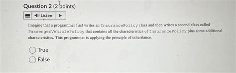 Solved Question 2 2 ﻿points Imagine That A Programmer