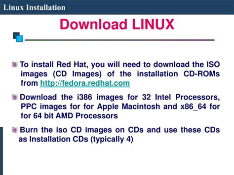 PPT Linux Installation PowerPoint Presentation Free Download ID