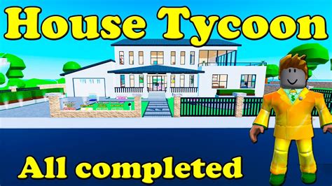 Roblox House Tycoon All Completed Youtube