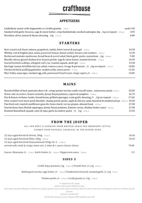 Wetherspoons Leeds City Station Full Menu Online