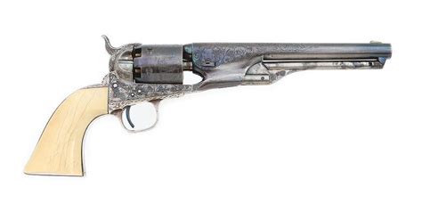 Custom Engraved Colt Model 1861 Navy Percussion Revolver