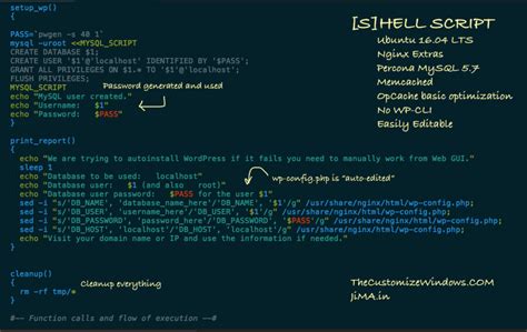 Nginx Wordpress Ubuntu 1604 Auto Install Bash Script