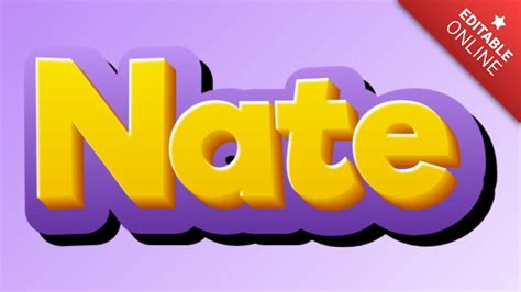 Nate Text Effect Generator