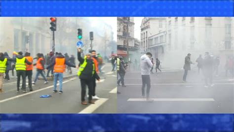 Tuerie à Paris Les Images Des Heurts En Marge De La Manifestation Sur