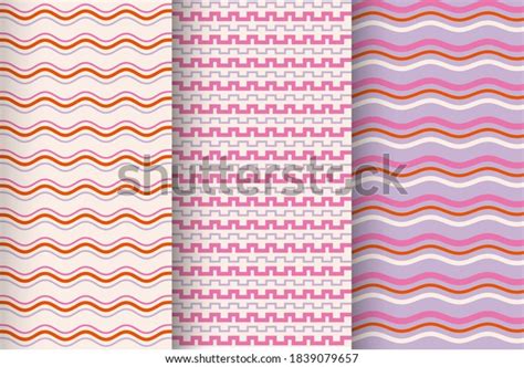 Seamless Line Patttern Geometric Abstract Texture Stock Vector Royalty