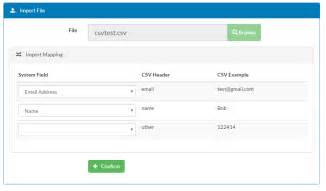 php laravel writing a 2 step csv file import process including