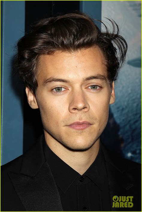 Harry Styles Adds Some Color To His Black Suit At Dunkirk NYC