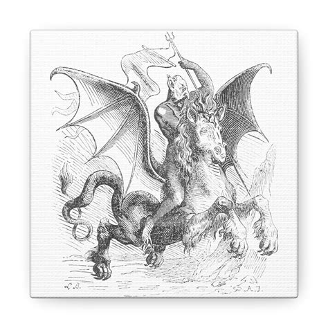 Abigor Demon Canvas Print Occult Decor Ars Goetia Etsy