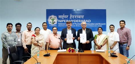 Mou Signed Between Nisr Leh Niper Hyderabad Daily Excelsior