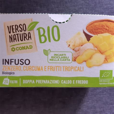 Conad Bio Infuso Biologico Di Zenzero Curcuma E Frutti Tropicali