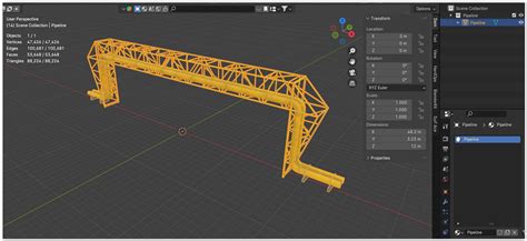 3d Model Pipeline Bridge Turbosquid 2248743