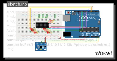 Sistema2 Acelerometro Bargraf Wokwi ESP32 STM32 Arduino Simulator