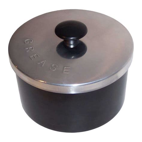 Grease Strainer And Canister With Lid Oil Storage Food Strainer Canisters