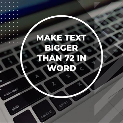How To Make Font Bigger Than 72 In Word Adazing