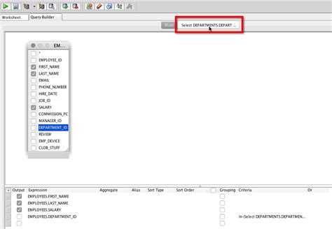 How To Build A Subquery With Sql Developers Query Builder
