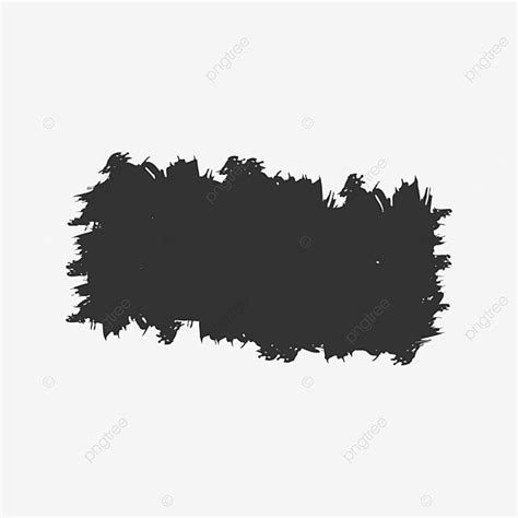 Vetor De Textura De Pincel Preto Png Escova Pincelada Pincel Preto