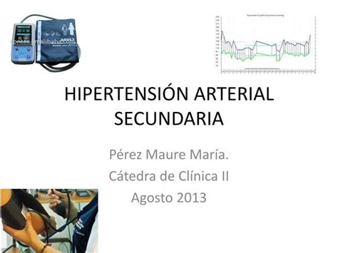 PPT HIPERTENSIÓN ARTERIAL SECUNDARIA PowerPoint Presentation free download ID
