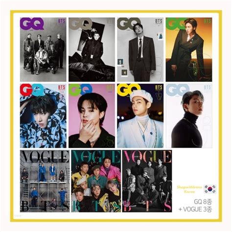 Onhand Bts Vogue Korea X Gq Korea Magazine January 2022 Issue Lazada Ph