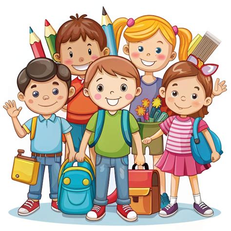 School Supplies Banner Schoo A Table With A Green Board And A Basket