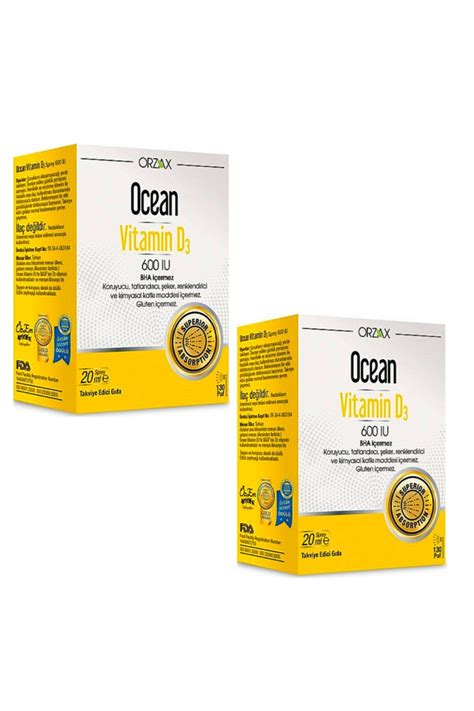 Ocean Vitamin D3 600 Iu 2li Set Fiyatı Yorumları
