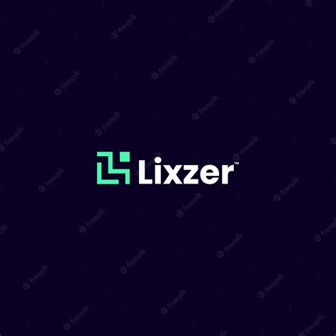 L 문자 로고 픽셀 마크 코드 로고 템플릿 프리미엄 벡터