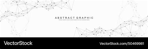 Abstract Tech Network Connection Dots Digital Vector Image
