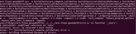Library Building Issues With Validationtests1 Benchmarktests1