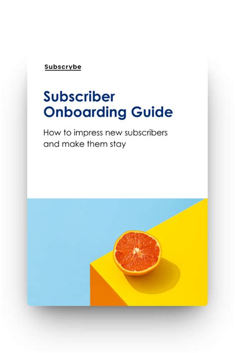 Onboarding Guide Download Subscrybe
