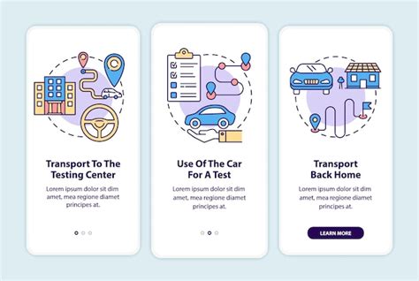 Premium Vector Software Development Onboarding Mobile Web Pages Template Responsive