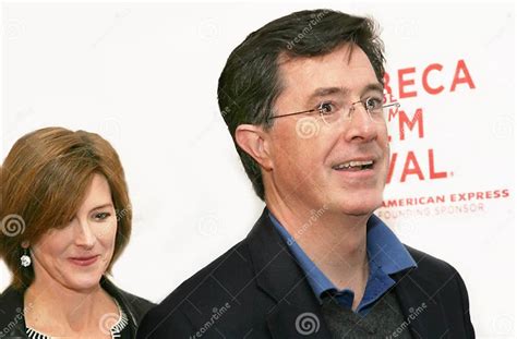 Stephen Colbert And Evelyn Mcgee Colbert At 2008 Tribeca Film Festival