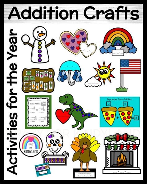 Addition Craft Bundle For Kindergarten