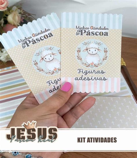 Kit Digital Jesus Páscoa Real Kit de Atividades Elo7