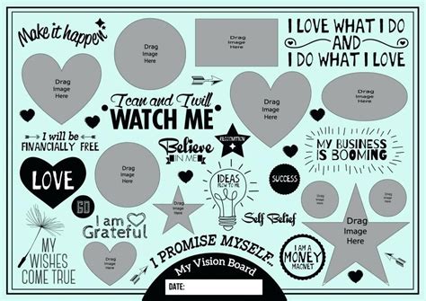 Personal Vision Board Template