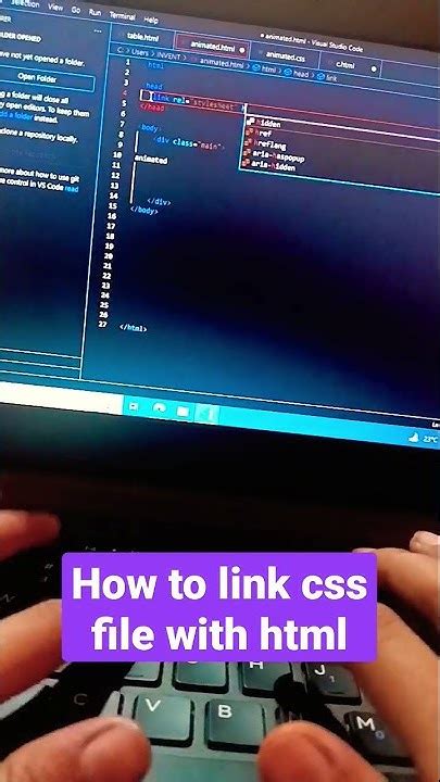 how to css file link with html html css website link web youtube
